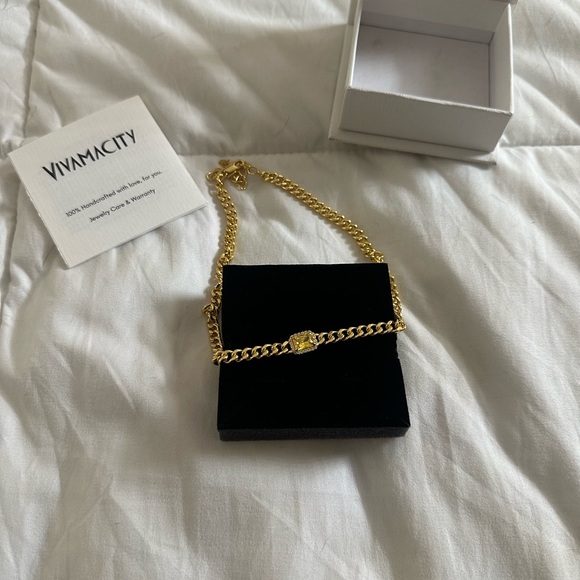 Vivamacity | Jewelry | Nwt Vivamacity Gold Choker | Poshmark